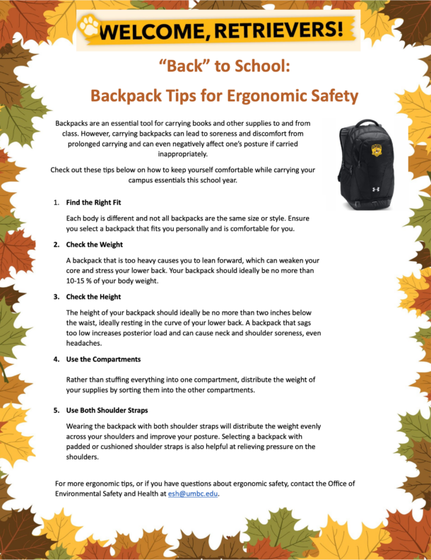 Environmental Safety and Health – UMBC
